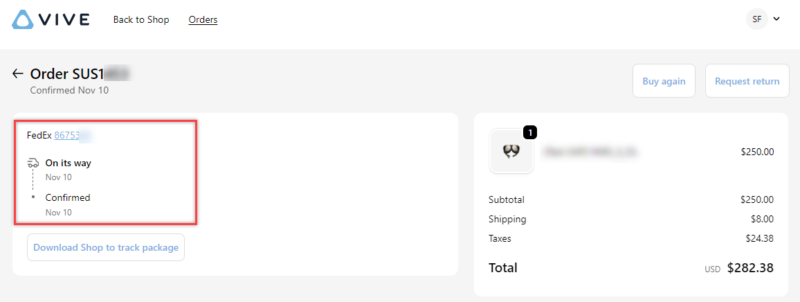 How to Check the Status of My Order – VIVE America